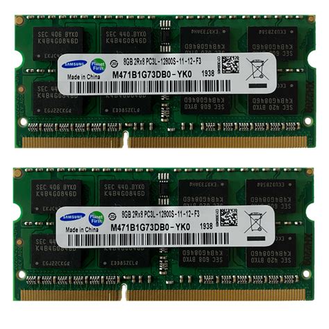 Samsung Ddr3l 1600mhz 16gb 2 X 8gb Pc3l 12800 2rx8 Laptop Memory Sodimm Ram Ebay