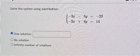 Solved Solve The System Using