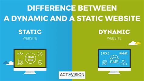 Difference Between A Dynamic And A Static Website Actovision