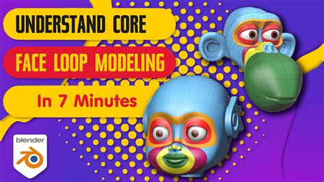 Blender Complete Character Tutorial - Part 1 - Understanding The Basics of Core Face Loops - YouTube