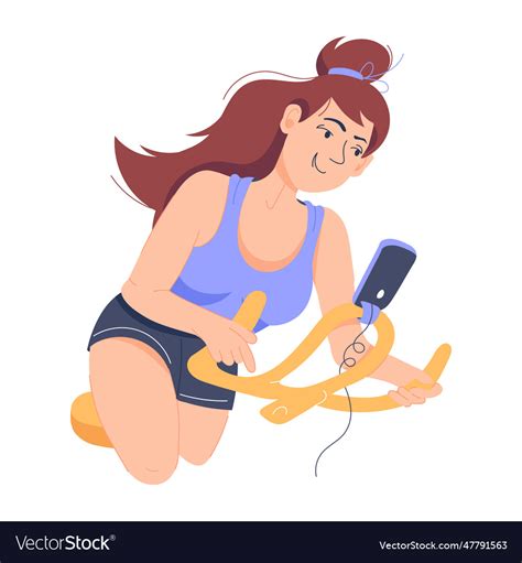 Cycling Exercise Royalty Free Vector Image VectorStock