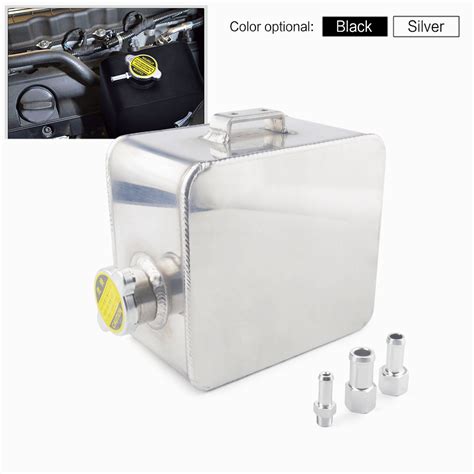 2l Litre Polished Alloy Header Expansion Water Tank And Cap Water Header Tank Radiator Coolant