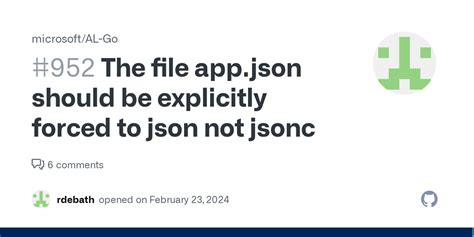 The File Appjson Should Be Explicitly Forced To Json Not Jsonc · Issue