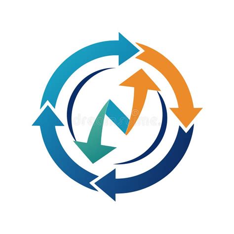 Circular Arrows Illustrating Process Flow And Cyclical Activity In
