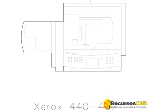 Bloques Autocad De Impresoras Fotocopiadoras Y Plotters En Dwg