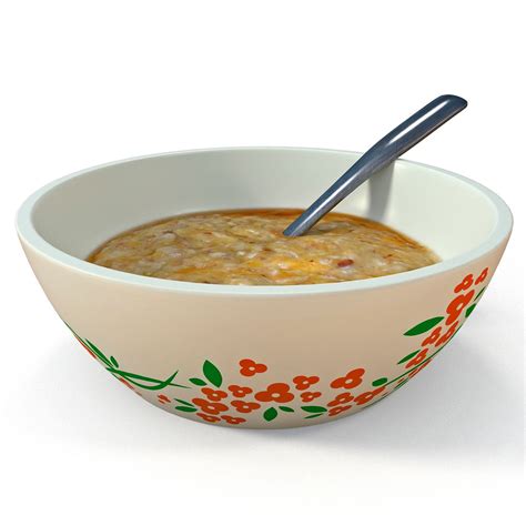 오트밀 그릇 3d 모델 29 Max Ma 3ds Obj C4d Free3d