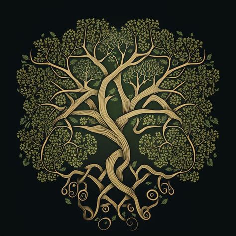 premium photo a green tree with the word tree on it