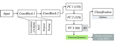 The CNN Architecture Employed For Feature Extraction Download Scientific Diagram