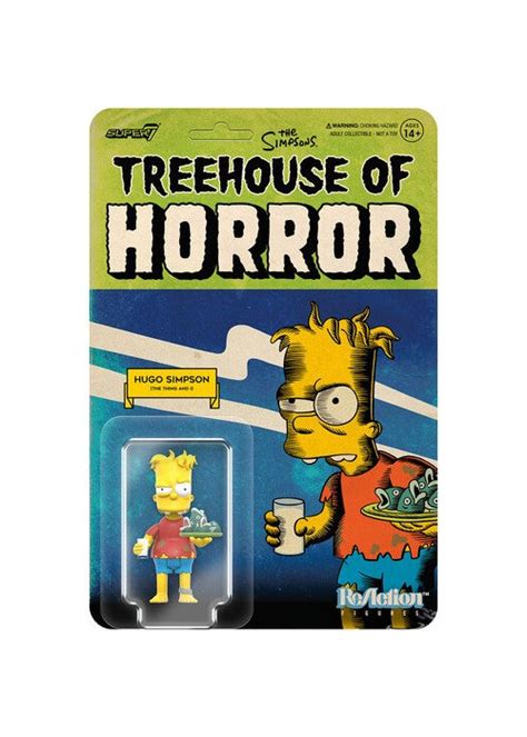 Simpsons Reaction Figures Wave 4 Treehouse Of Horror Hugo Simpson [nip] Perfect
