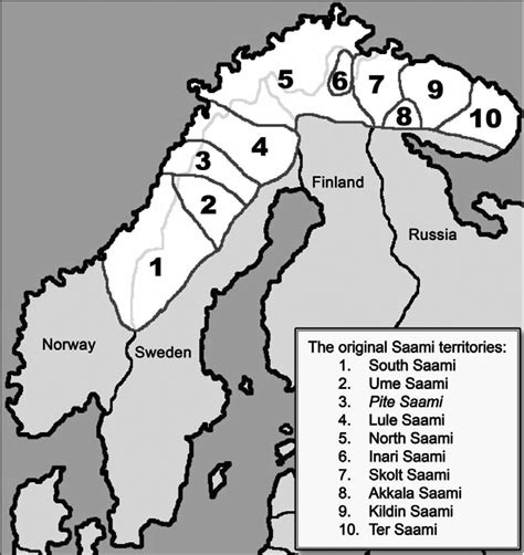 Saami Tribes Distribution Map Cultural Anthropology Of Language