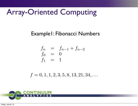Large Scale Array Oriented Computing With Python Ppt Free Download