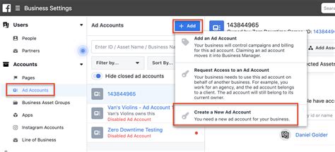 setting up your facebook ad account in business manager helpdocs