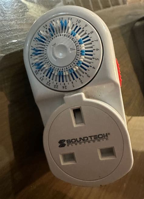 Soundtech Electronic Mini Analog Timer TV Home Appliances Electrical Adaptors Sockets On