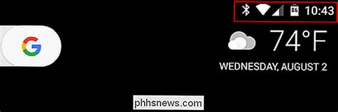 Hur Man Döljer Ikoner I Androids Statusfält