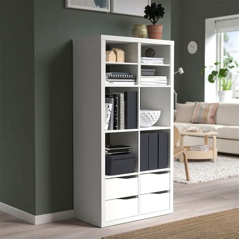 Kallax Shelving Unit With 4 Drawers With 2 Shelf Insertswave Shaped White 5758x3018 Ikea Kallax Shelving Unit With 4 Drawers With 2 Shelf Insertswave Shaped White 5758x3018 Ikea
