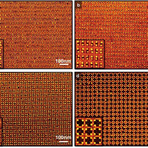 Sem Images Showing Arrays Of 8 Nm Aunps Self Assembled Within A Download Scientific Diagram