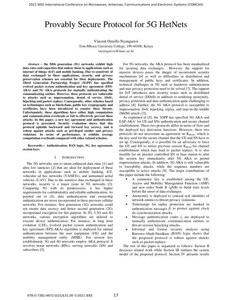 Pdf Provably Secure Protocol For 5g Hetnets