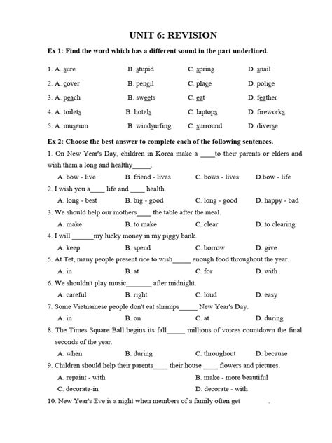 unit 6 revision l6 pdf