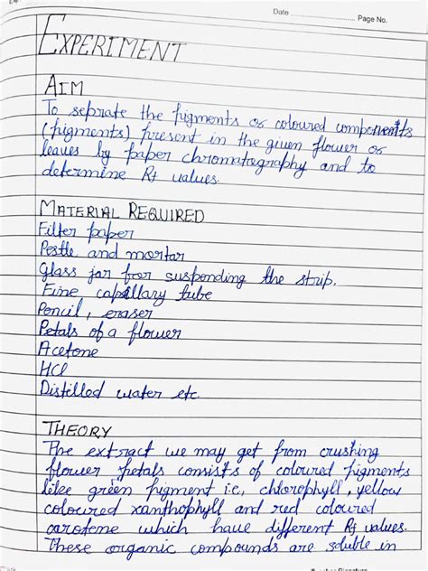 To Separate The Pigments Or Coloured Components Pigments Present In