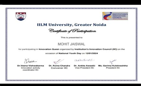 Exciting To Had A Part Of Innovation Quest Mohit Jaiswal