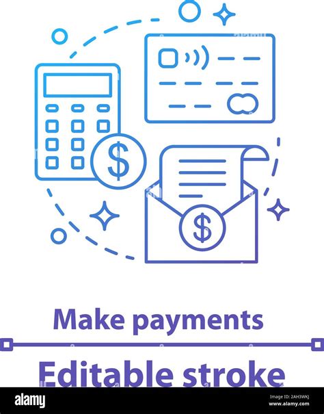 Make Payment Concept Icon Banking Idea Thin Line Illustration Money Transaction Financial