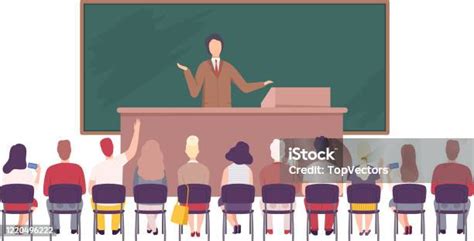 남성 교수 수업 강의 교실 세트 대학 고등학교 수업 플랫 벡터 일러스트 교사 교육 관련 직업에 대한 스톡 벡터 아트 및 기타 이미지 교사 교육 관련 직업 남자 독일