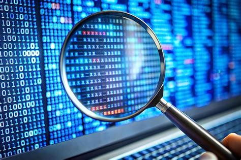 A Magnifying Glass Over A Computer Screen Highlighting Potential Vulnerabilities In The Code