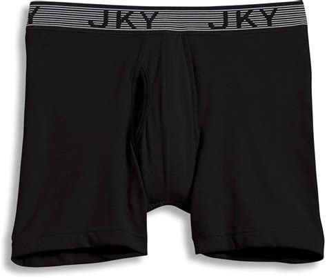 Jockey Mens Underwear Jky Sport Cotton Boxer Brief Black M At Amazon