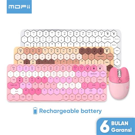 Jual Mofii Bluetooth Keyboard Mouse Set Wireless 2 4g 2 Models Rechargeable Battery The One