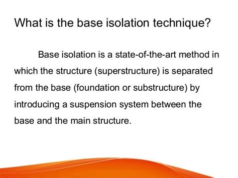 Base Isolation Techniques Earthquake Engineering