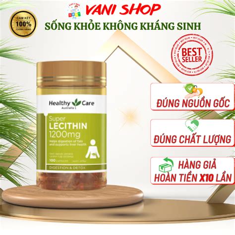 Healthy Care Super Lecithin Soy Germ Essence 1200mg Beautiful Skin