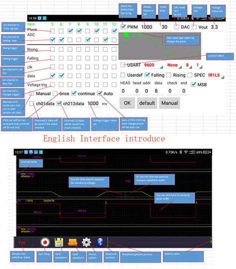 Portable Mobile Phone Oscilloscope For Android Logic Analyzer Oscilloscope 100khz Twf102 Free