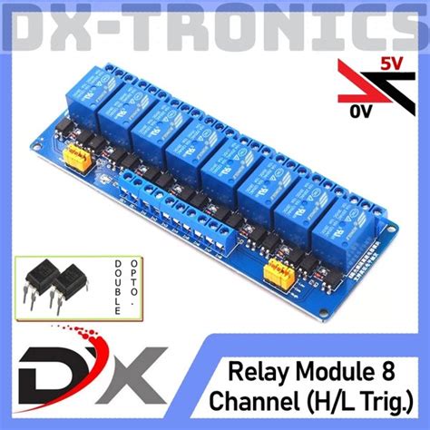 Jual Relay Module Channel V Supports High And Low Trigger Arduino Di Lapak DX Tronics Bukalapak