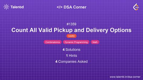 Count All Valid Pickup And Delivery Options Dsa Problem Talentd