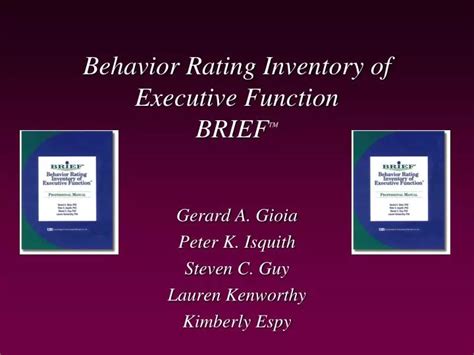 Ppt Behavior Rating Inventory Of Executive Function Brief Tm Powerpoint Presentation Id 1073340