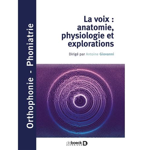 La Voix Anatomie Physiologie Et Explorations Troubles Orl Voix