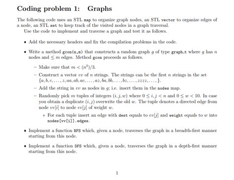 Solved Coding Problem 1 Graphsthe Following Code Uses An