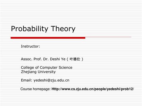PPT Probability Theory PowerPoint Presentation Free Download ID