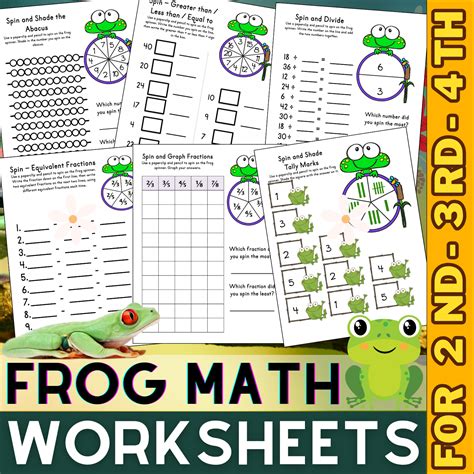 Frog Math Fun Worksheets Multiplication Division And More Spring Activities Made By Teachers