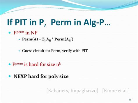 ppt algebraic p versus np lower bounds and pit powerpoint