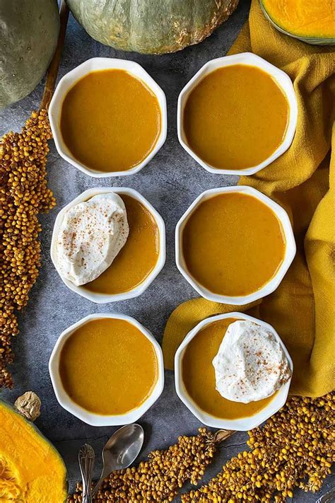 Spiced Kabocha Squash Custard Recipe Foodal Recipe Custard
