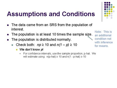 Section Inference For A Population Proportion