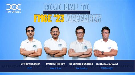 Roadmap To Fmge Dec 2023 Dr Rajiv Dhawan Dr Rahul Rajeev Dr