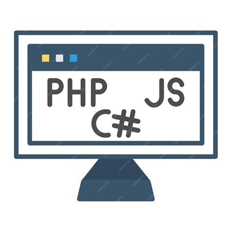 Premium Vector Coding Language Vector Illustration