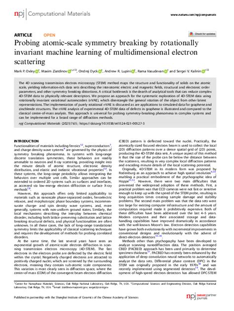 pdf rotationally invariant learning in 4d stem