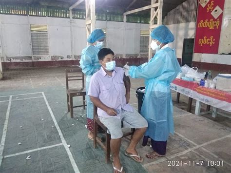 ဝက်လက်မြို့နယ်အတွင်းရှိ ကာကွယ်ဆေး မထိုးနှံရသေးသည့် အသက် ၁၈ နှစ်နှင့်အထက် ပြည်သူ များအား ကိုဗစ