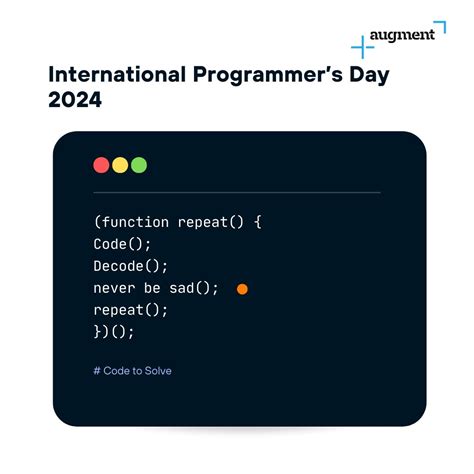 Augment On Linkedin Internationalprogrammersday Happyprogrammersday