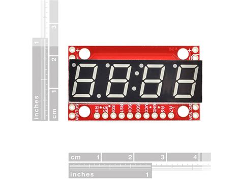 Sparkfun 7 Segment Serial Display Red Com 11441 디바이스마트