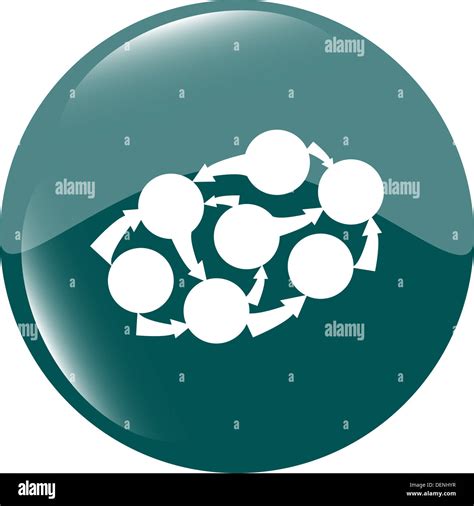 Graph Icon On Round Black Button Collection Original Illustration Stock Photo Alamy