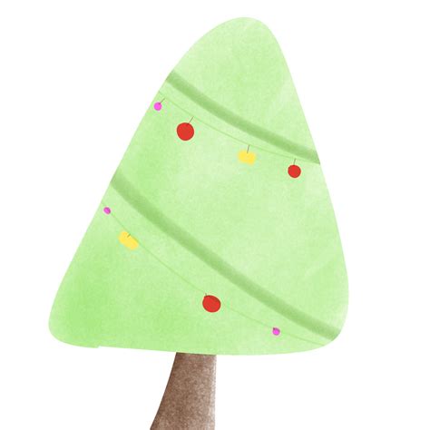 A Green Tree With A Brown Trunk On A Transparent Background PNG